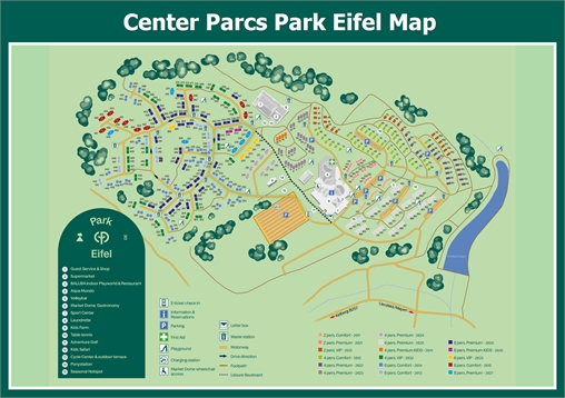 // Village map of Center Parcs Park Eifel | ParkExplorer