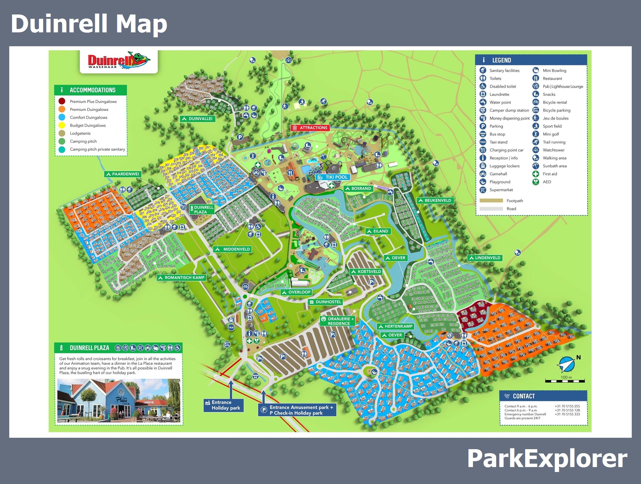 Village map of Duinrell | ParkExplorer