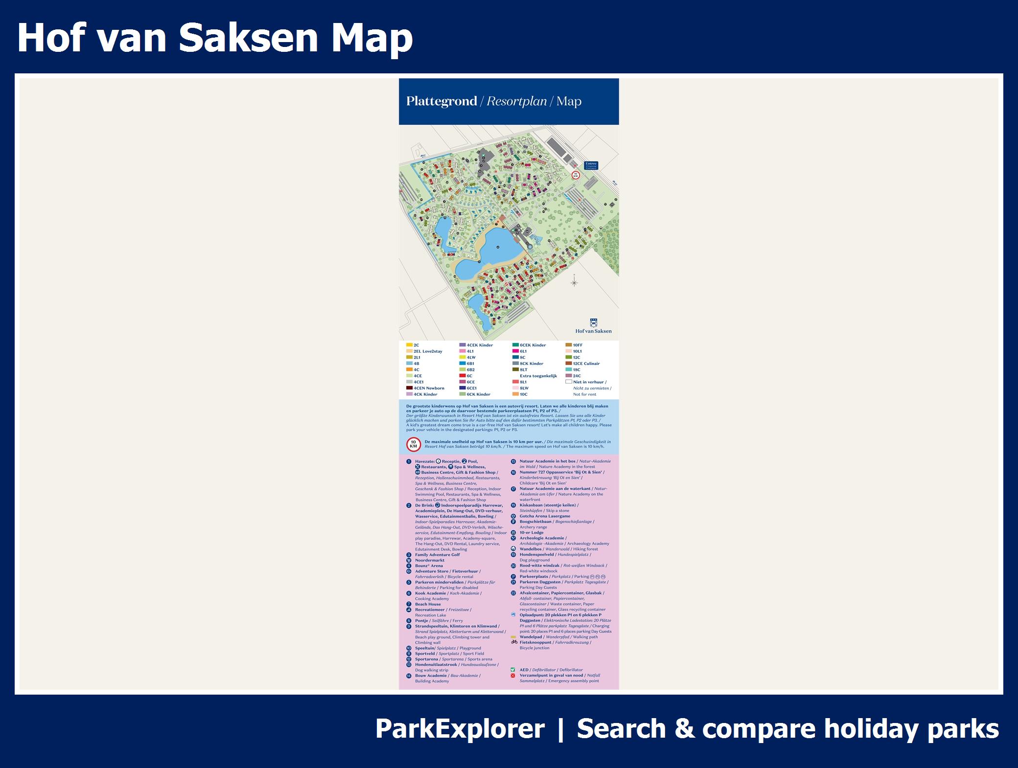 Village map of Hof van Saksen | ParkExplorer